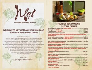 Our Menu - MẸT Vietnamese restaurant & Vegetarian Food